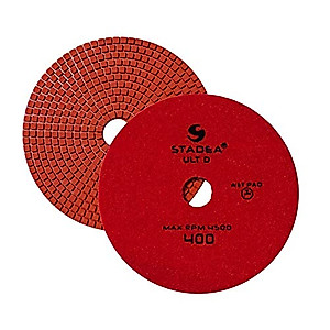 Stadea PPW116X 4" Diamond Granite Polishing Pads Set For Granite Quartz Stones Polish