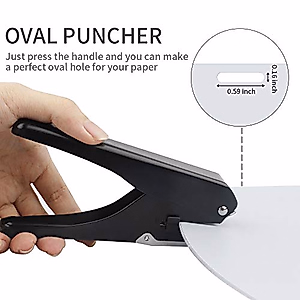 MyLifeUNIT Slot Puncher, Badge Hole Punch for Id Card, PVC Slot and Paper, Heavy-Duty Hole Punch for Pro Use