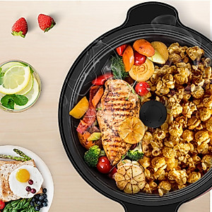 2 Black Popcorn Popper Machine, 16 Cups Electric Popcorn Maker With Nonstick Plate, Stirring Rod, Serving Bowl Lid And Two Measuring Spoons, Quick Heating, Electric Hot Oil Popcorn Popper