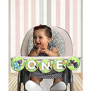 Puppy Dog Pals High Chair Banner - ONE - Cardstock Cover 80lb - Comes with Ribbon for Hanging - 25in approx length (Green)