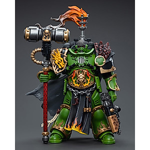 Pipigirl JoyToy 40K Space Marine Genuine License 1/18 Action Figure, Ultramarines Intercessors, 4.88 inch Models Space Marines Action Figures Kits (Salamanders Captain Adrax Agatone)