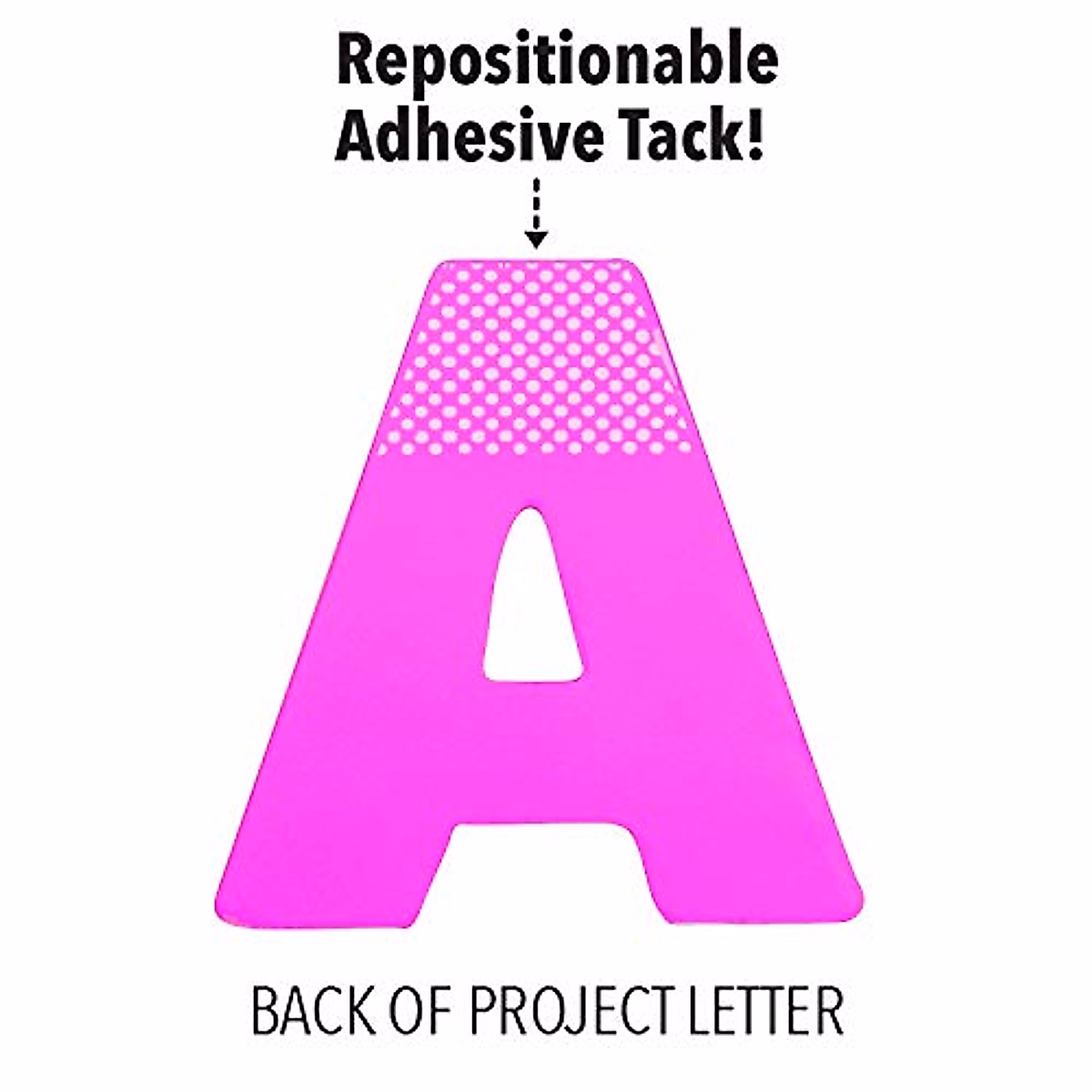 ArtSkills Jumbo 4" Paper Poster Letters and Numbers for Projects and Crafts, Neon Colors, 190 Pieces, Study Room