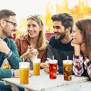 20oz Glass Cups With Lids and Glass Straws, 2 Pack High Borosilicate Iced Coffee Glass Tumbler, Wide Mouth Smoothies, Bubble Tea, Juice, Milk, Cocktails Jars, Travel Mugs