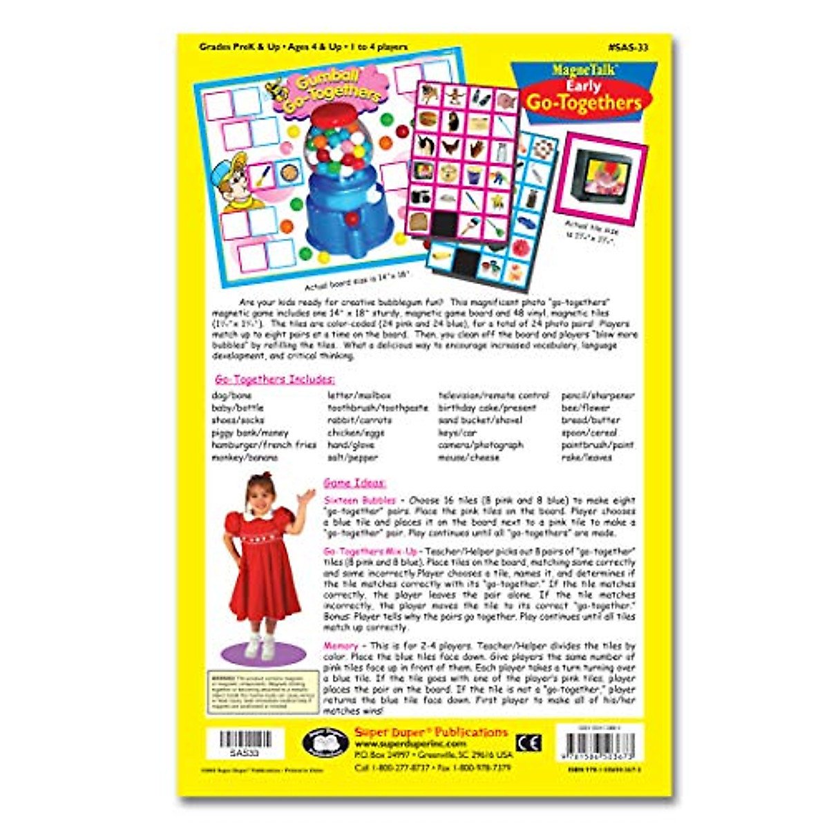 Super Duper Publications | MagneTalk Early Go-Togethers | Educational Resource for Children