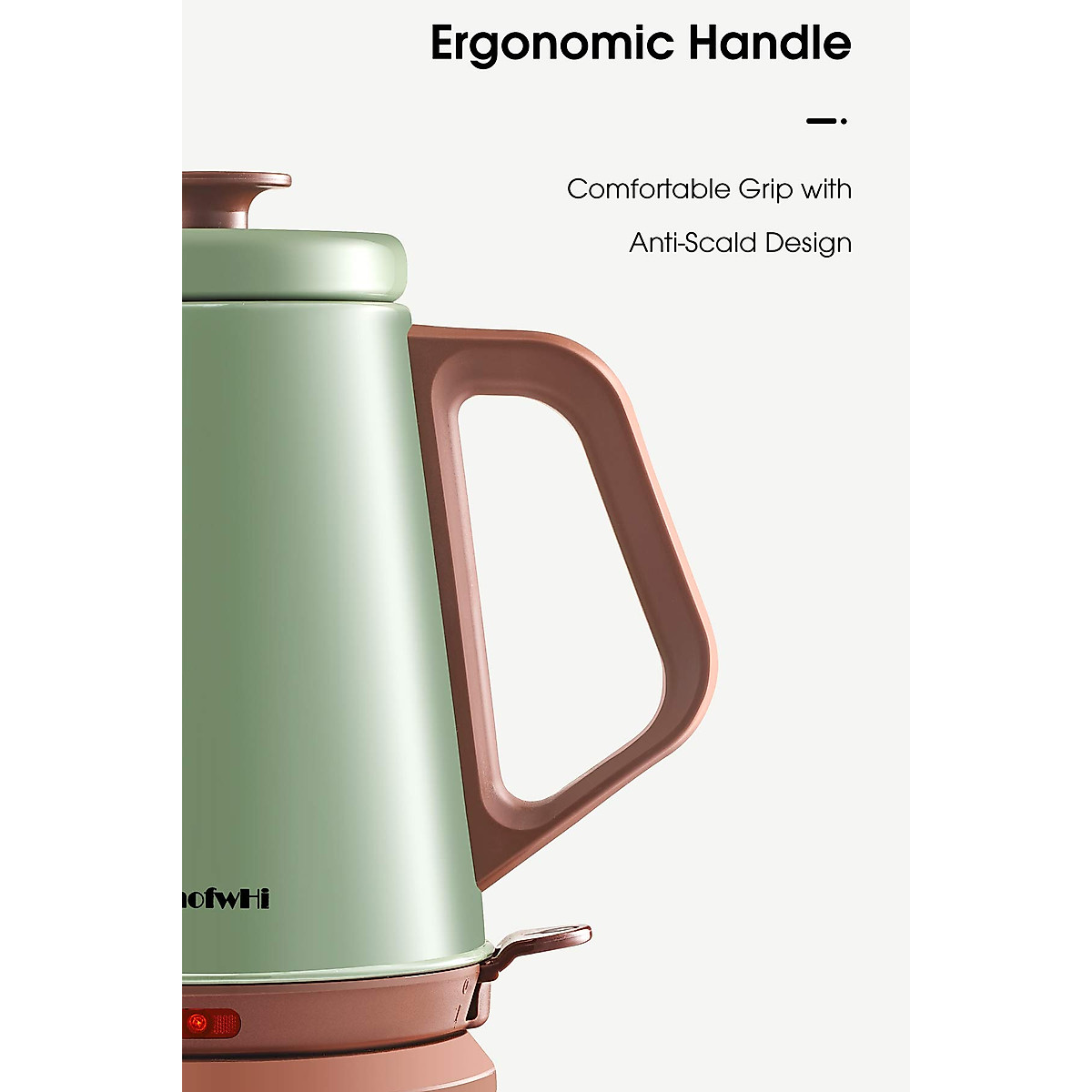 DmofwHi Gooseneck Electric Kettle(1.0L), 100% Stainless Steel BPA Free Classic Pour Over Coffee Kettle | Tea Kettle - Green