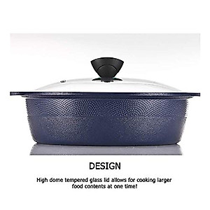 Cookin IH Shabu Shabu Divider Hot Pot, Induction Cooktop, Ceramic Coating, Double Sauce Pot, 11 Inch