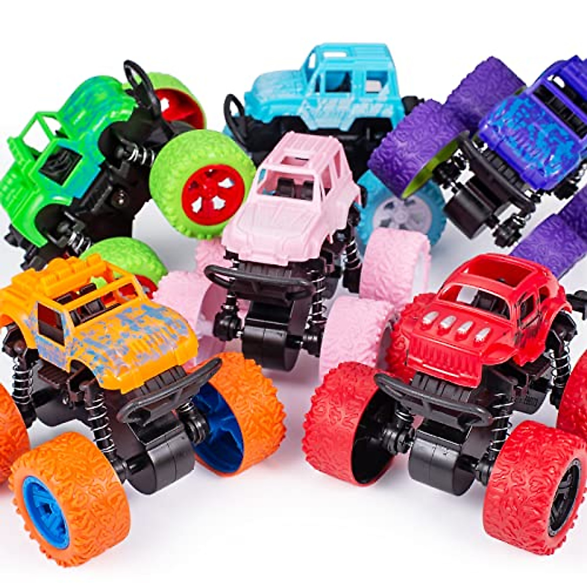 Monster Truck Toys for Kids Boys Girls Toddlers 3, 4, 5, 6, 7, 8 Years Old, Friction Powered Truck Toy Cars Vehicles, Sand Toys, Beach Toys, Sand Box Toy Gifts for Boys Girls Toddlers (6 Pack)