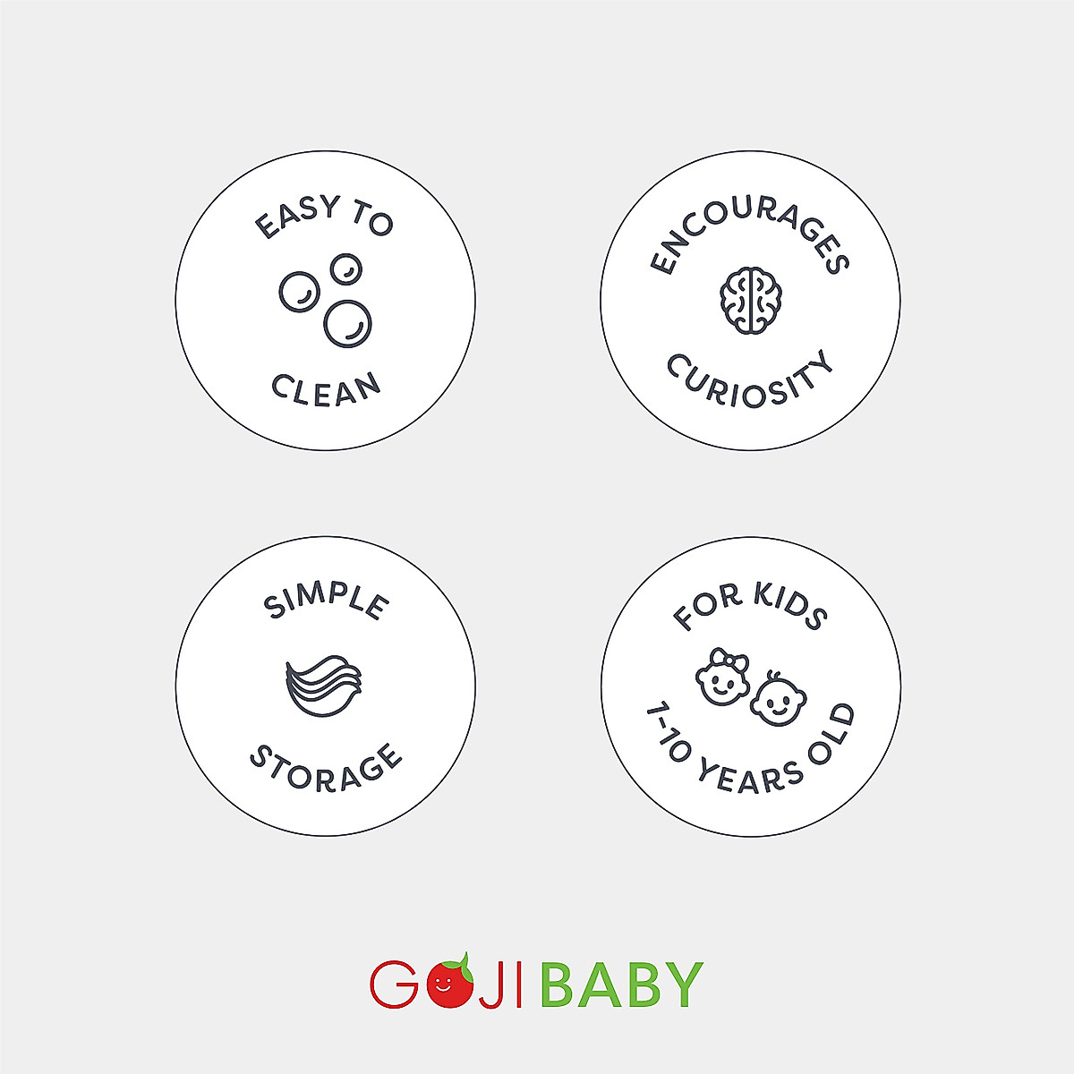 Goji Baby Mini Stackable Toys - 6 Pack Wobble Toys - Educational Sensory Toys for Toddlers - Perfect for Elementary School Students, Classrooms, Playrooms, and Daycares - Ages 2+(Blue and Green)