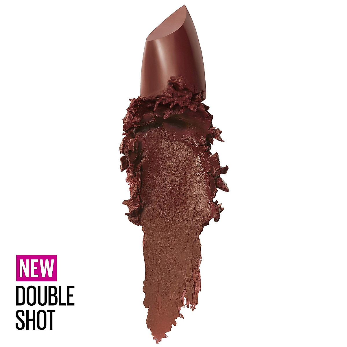 Maybelline Color Sensational Lipstick, Lip Makeup, Cream Finish, Hydrating Lipstick, Nude, Pink, Red, Plum Lip Color, Double Shot, 0.15 oz; (Packaging May Vary)