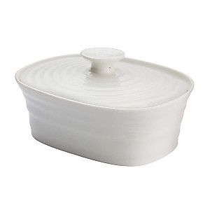 Portmeirion Butter Dish (White)