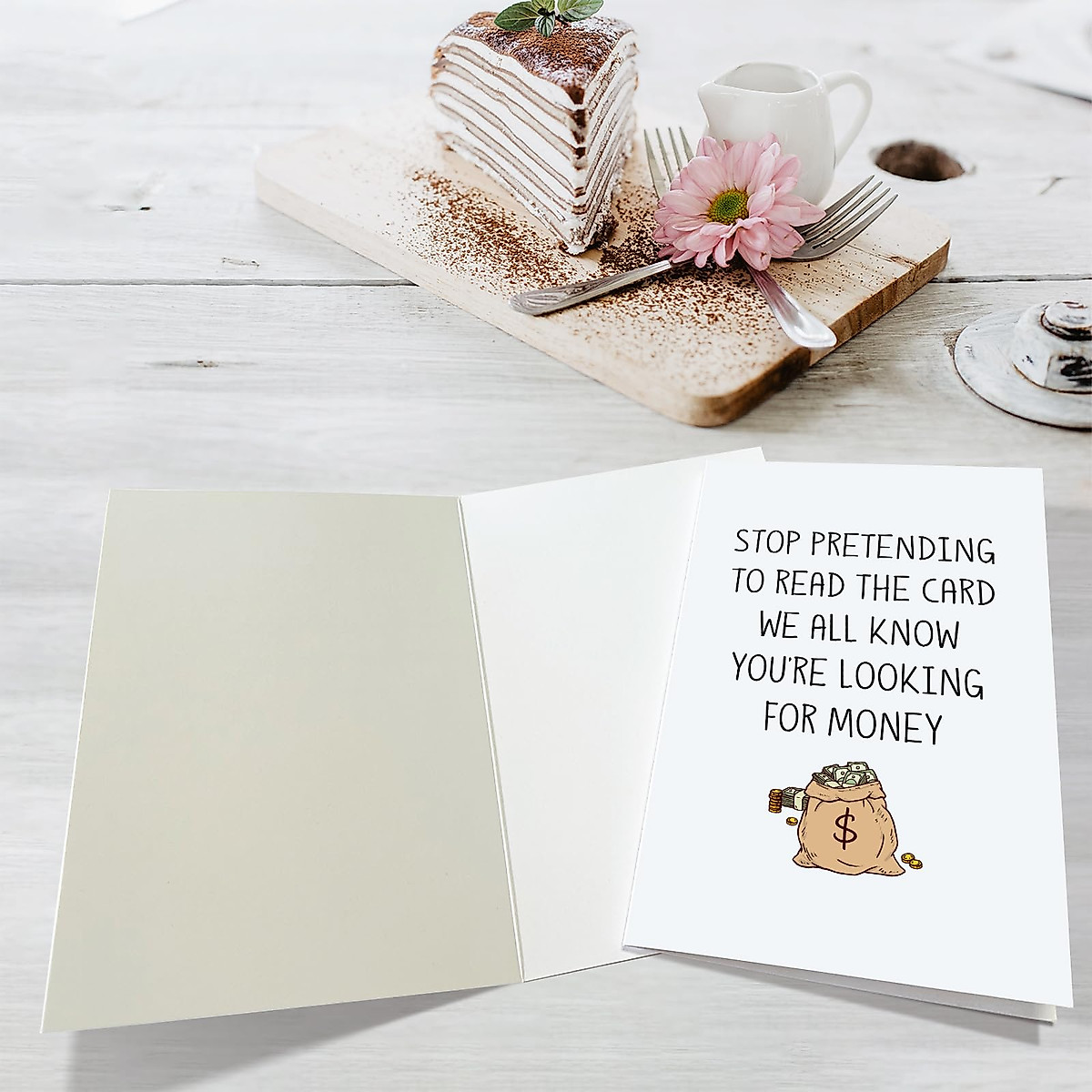 Obbyidk Funny Money Birthday Card, Humorous Birthday Card for Him Her, Hilarious Graduation Card, We All Know You Are Looking for Money