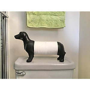 Weiner Dachshund Dog Paper Towel Holder Black Elegant Kitchen Decor | Best Gifts Idea - Dachstastic