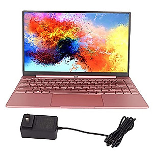 Shanrya 14 inch Ultrathin Office Notebook with Pink IPS HD Digital Screen with Backlit touchpad