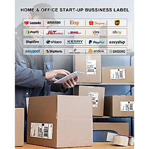 iEager Thermal Label, 4" x 6" White Direct Thermal Shipping Labels, 220 Labels/Roll