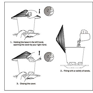 Hanizi Bird Feeders for Outside, Bird Feeder, Wild Bird Seed for Outside Feeders, Squirrel Proof Birds Feeder and Garden Decoration Yard for Bird Watchers (Grey)