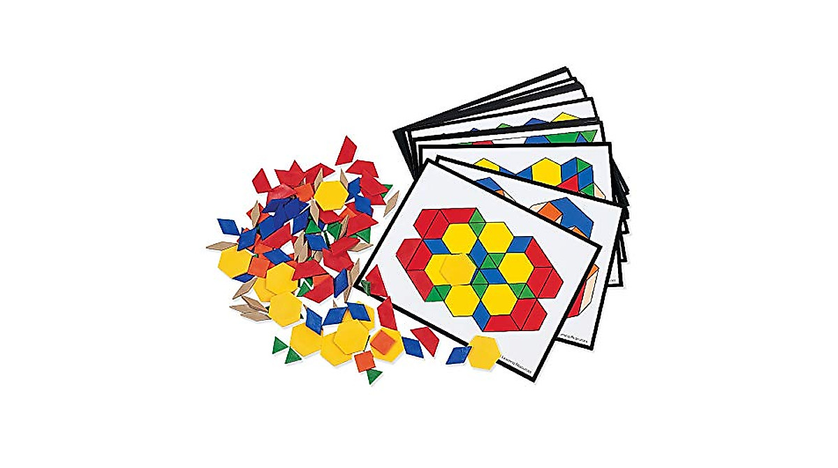 Learning Resources Pattern Blocks: Fun Math & Shape Learning