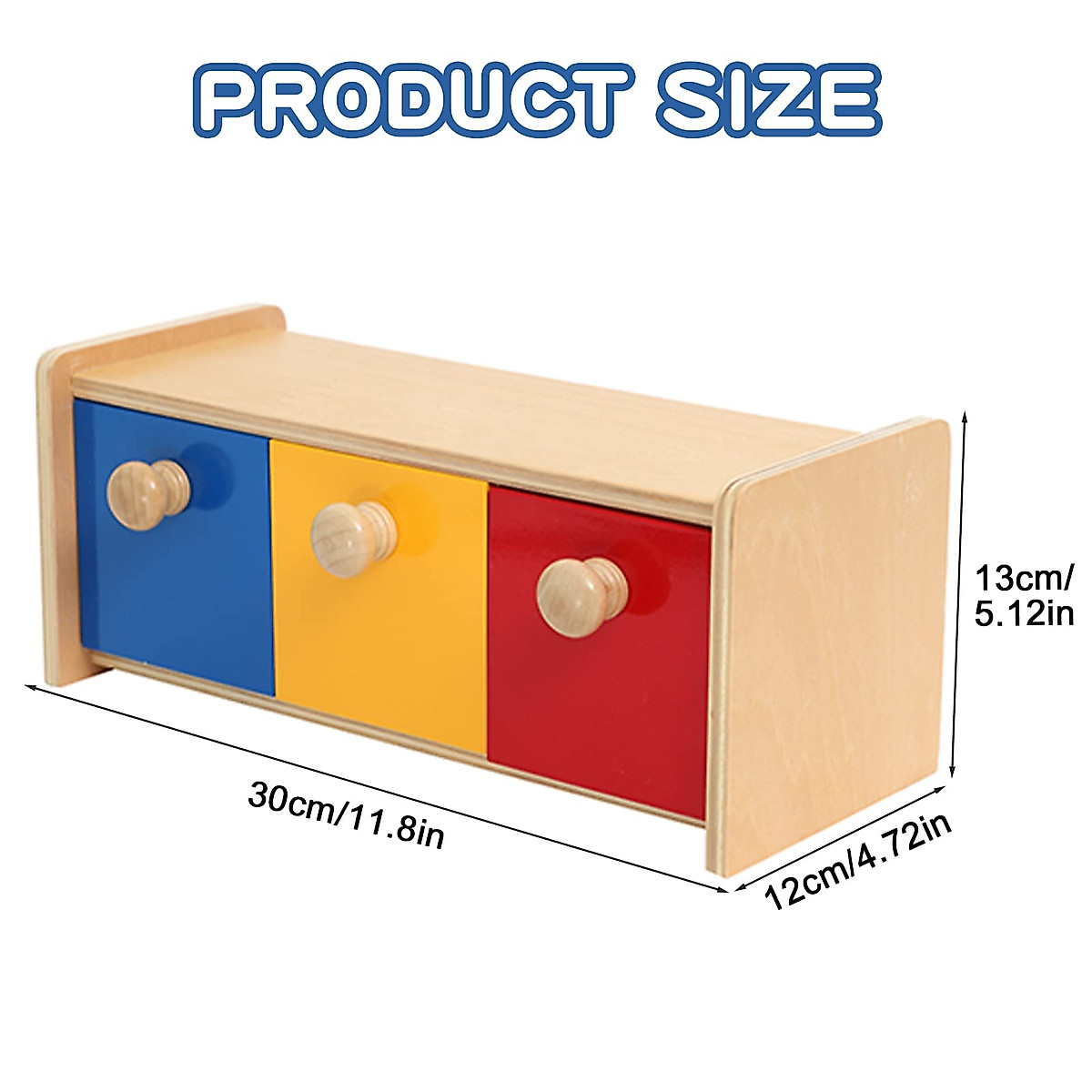 LEADER JOY Montessori Materials Box w/Bins Toddler for 1-3 Years Old Educational Tools Preschool Early Development Baby Toy