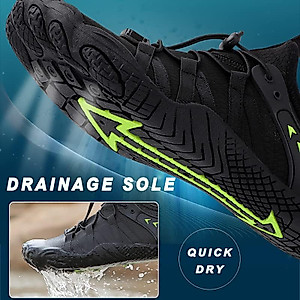 Water Shoes Men Women Barefoot Shoes Outdoor for Beach Aqua Swim Pool River Water Quick Dry Boating Fishing Diving Surfing with Yoga Aerobics