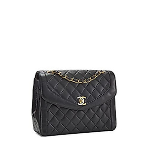CHANEL, Pre-Loved Black Quilted Lambskin Paris Limited Double Flap Small, Black