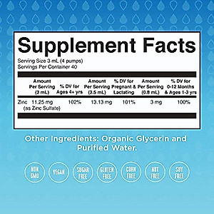 Liquid Ionic Zinc & Elderberry Tablets Immunity Bundle by MaryRuth's | Organic Glycerin + Zinc Sulfate, 4oz | Elderberry + Vitamin C Chewable Tablets, 90ct | Formulated for Kids & Adults