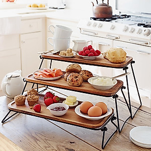 3 Tier Cupcake Stand, Dessert Table Display Set, Serving Platter, Charcuterie Board, 3 Tier Serving Tray, Dessert Stands, Cupcake Stand for 24 Cupcakes, US-Based Small Business