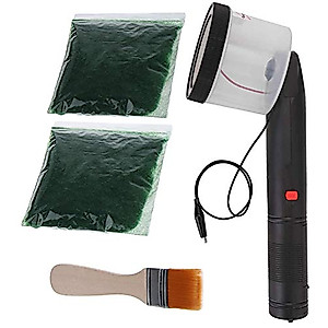 Static Grass Flocking Applicator，Mini Electrostatic Flocking Machine，Portable ABS Flocking Machine for DIY Scenic Mini Terrain Builds Modelling Sand Table Train Wargames Model Railroad Diorama Scale