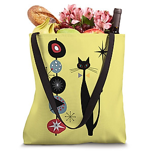 Retro Mid Century Modern Kitty Cat & Kabob Design Tote Bag