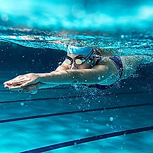 Portzon dynamics Swim Goggles , Anti Fog Clear No Leaking Flexible|UV Protection Swimming Goggles for Adult Men Women