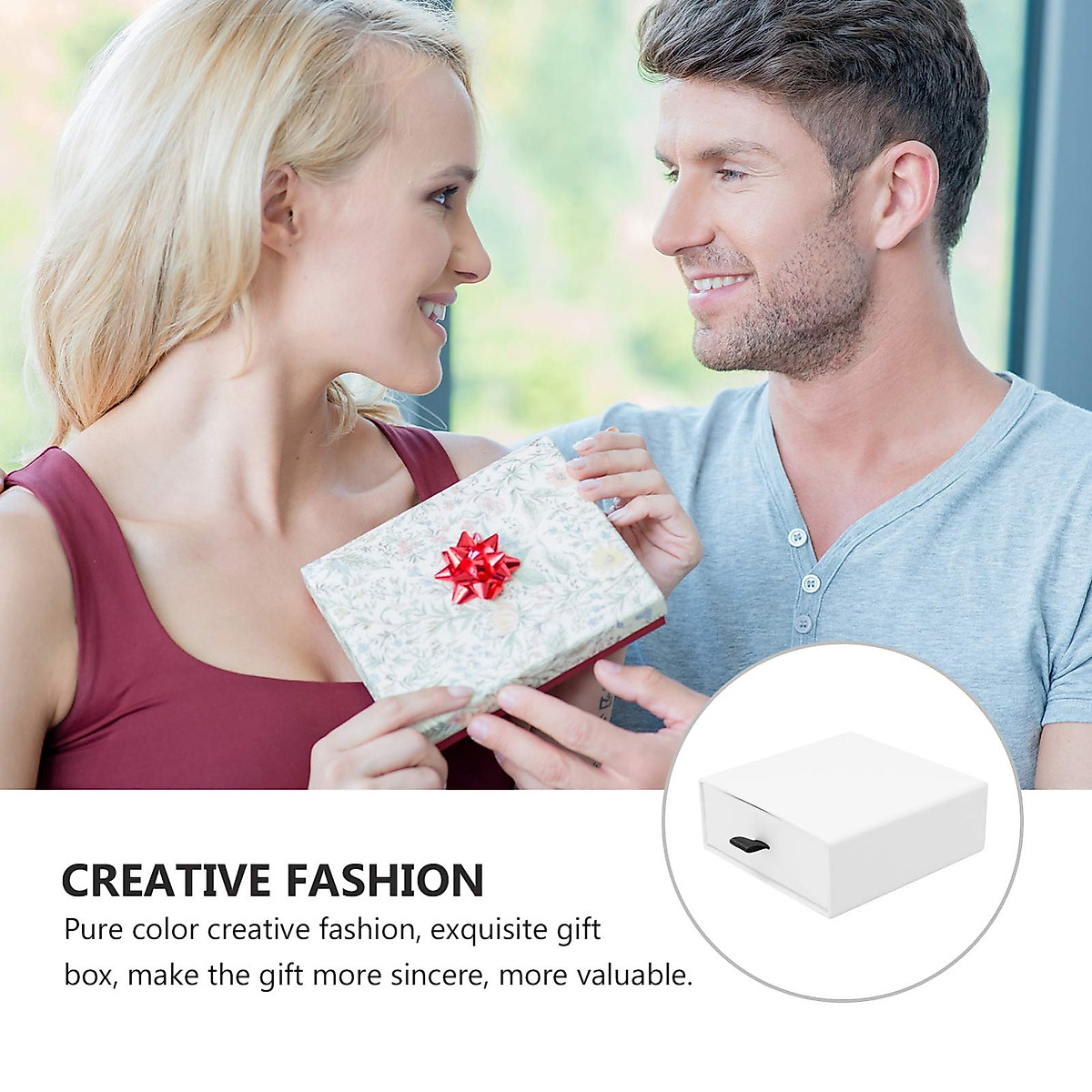 Hemoton Paper Jewelry Boxes 5pcs Box Jewelry Box Jewelry Box Cardboard Necklace White Pillowcase Boxes