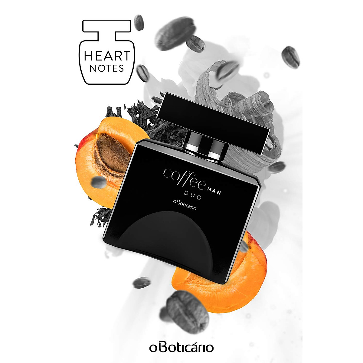 O BOTICARIO Coffee Duo Man Eau de Toilette, Long Lasting Fragrance Cologne for Men, Fresh Spice Scent, 3.4 Ounce