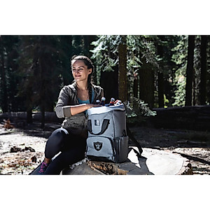 PICNIC TIME Gray Las Vegas Raiders Backpack