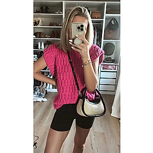 HeyNuts Women's High Waisted Biker Shorts with Side Pockets, Workout Tummy Control Yoga Leggings Running Shorts 6'' Black M(8/10)