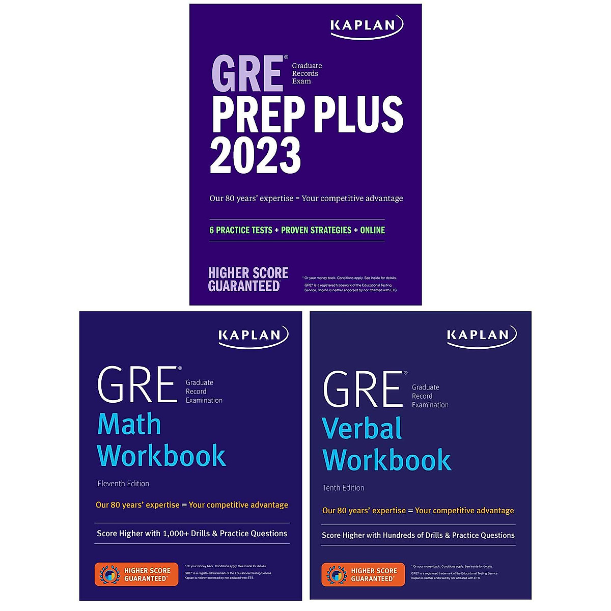 GRE Complete 2023, 3-Book Set Includes 6 Practice Tests, 2500+ Practice Questions + 1 Year Online Access to 1000+ Question Bank and Video Explanations (Kaplan Test Prep)