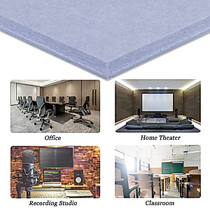 Troystudio Thickened Acoustic Panels Self-adhesive - 12 X 12 X 0.5 Inches 12 Pack Hexagon Sound Absorbing Panel, Recording Studio Acoustical Treatments Soundproof Wall Panels