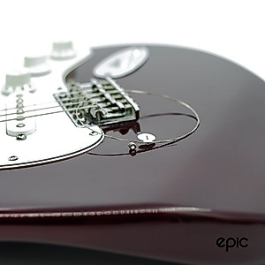 12-Pack .010 Gauge High E String Single Electric Guitar Strings Individually Wrapped 10 Gauge Pack of 12
