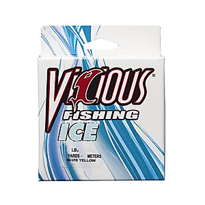 Vicious Panfish Ice Fishing Line, 100-Yard/8-Pound, Hi-Vis Yellow