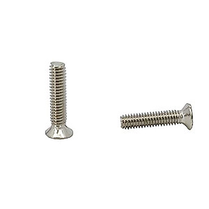 FixtureDisplays® 100PK M4 X 22mm Pitch 0.7mm - Phillips Flat Head Machine Screw (Countersunk) Carbon Steel Nickel Plated Cross Recessed 302232-NPF