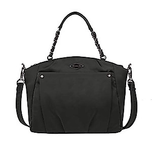 Travelon Satchel Crossbody Bag, Black, 13.5" x 10" x 4"