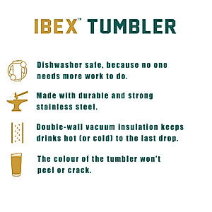 iBEX Tumbler 20 oz Stainless Steel Vacuum Insulated Tumbler With Magnetic Slider Lid (White)