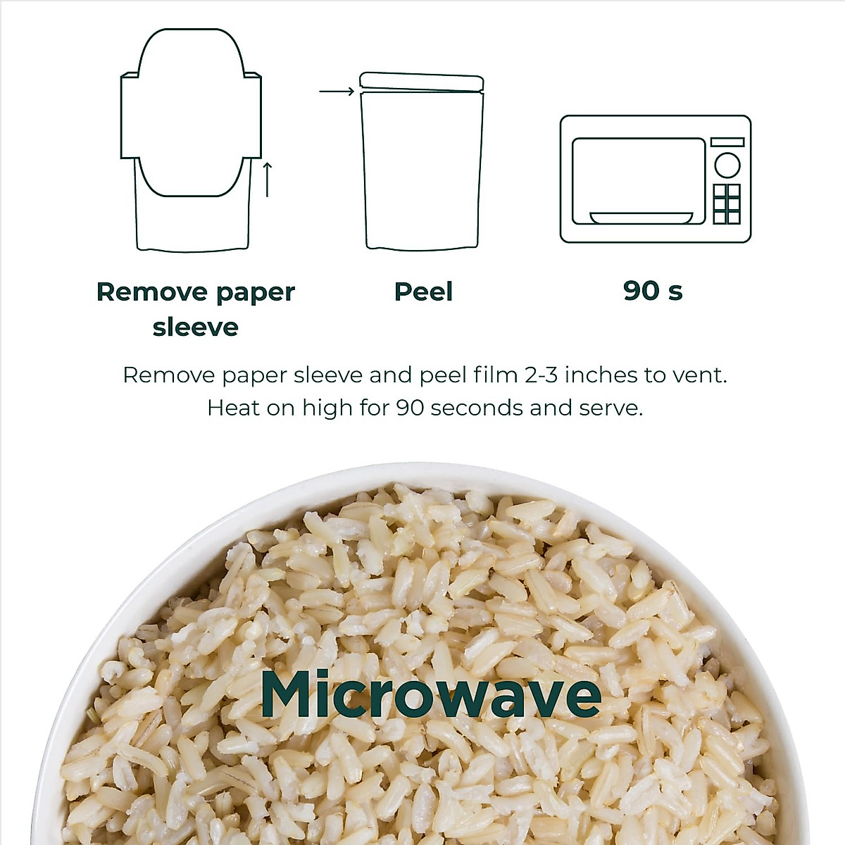 THAI HARVEST 100% USDA Organic Brown Jasmine Rice 7 Ounce (Pack of 8) Microwaveable 90 Seconds Ready to Eat Instant Jasmine Rice for Quick Dinner Meals Zero Preservatives Gluten Free