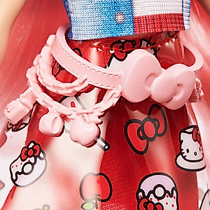 Sanrio Hello Kitty Figure & Éclair Doll (~10-in) wearing Fashions and Accessories, Long Pink Hair and Trendy Outfit, Great Gift for Kids Ages 3Y+