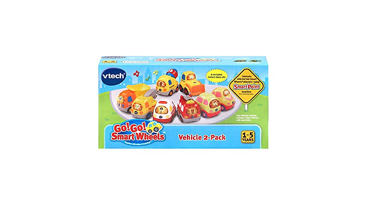 VTech Go! Go! Smart Wheels Cool Vehicles 2-Pack for Early Learning