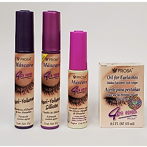 Prosa Mascara 4 in 1 Make Your Set For Lengthening (Choose From [Original, Oil, Maxi-Volume Silicon, Maxi-Volume, Professional, Micro Fibras])