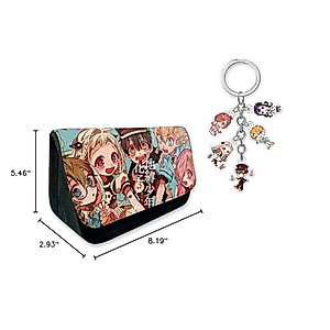 SZMLJH Hanako Kun Pencil Case Anime Toilet Bound Hanako Kun Pencil Bag Large Capacity Pencil Case with Keychain Pendant (04)