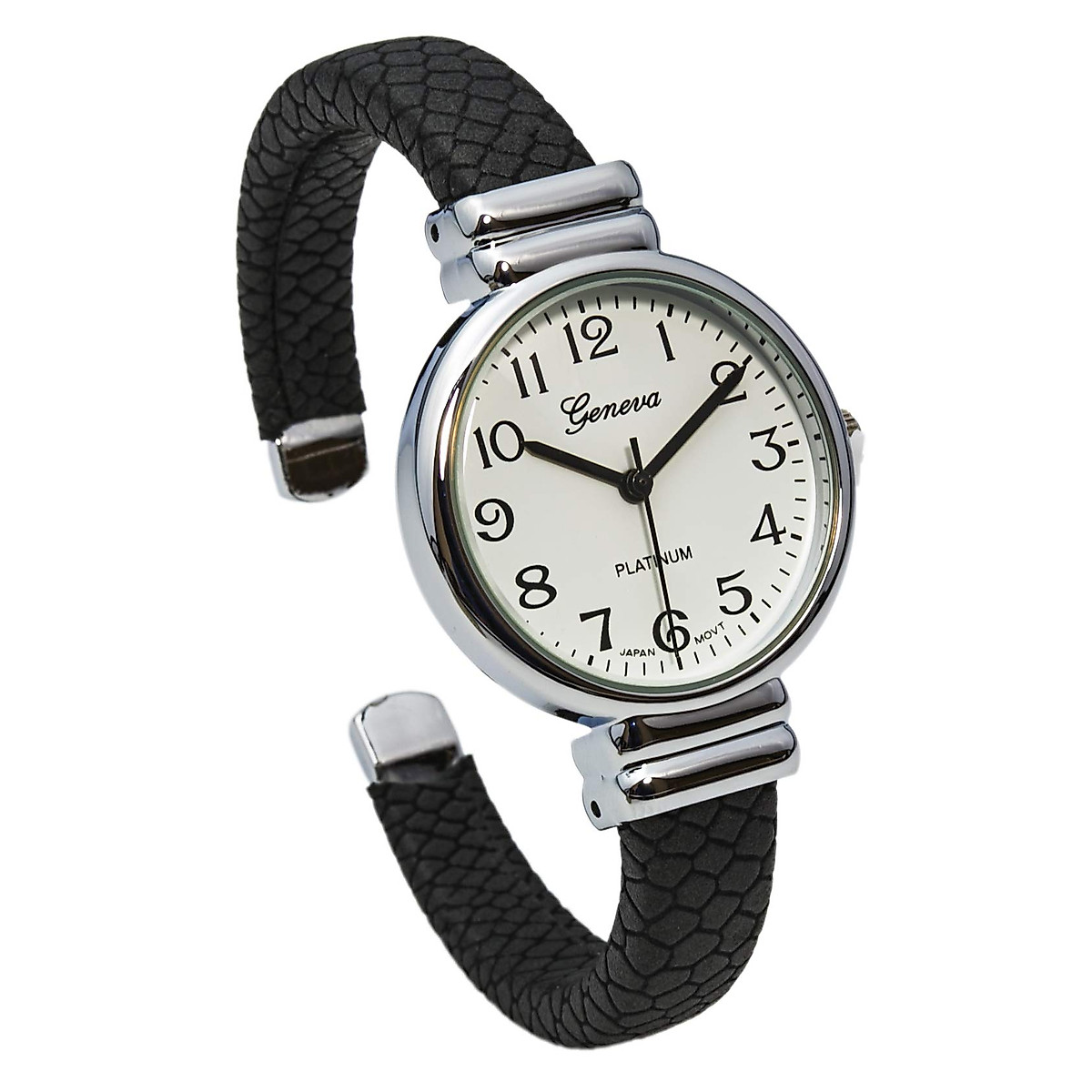 NYKKOLA Classic Small Face Crystal Bracelet Watches Snake Style Band Slim Case Women's Bangle Cuff Watch Quartz Wristwatch