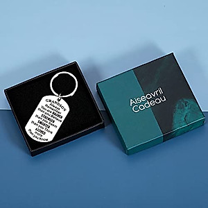 Grandson Gifts from Grandma Grandpa Christmas Gifts for Teenage Boys Inspirational Gifts for Men Kids Teen Him Keychain Birthday Graduation Back to School Stocking Stuffers for Boys Motivational Gifts