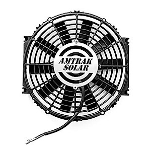 Amtrak Solar Powerful Attic Exhaust Fan Quietly Cools your House Ventilates your house, garage, greenhouse or RV and protects against moisture build-up (12" Fan Only)