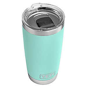 YETI Rambler 20 oz Tumbler, Stainless Steel, Vacuum Insulated with MagSlider Lid, Seafoam
