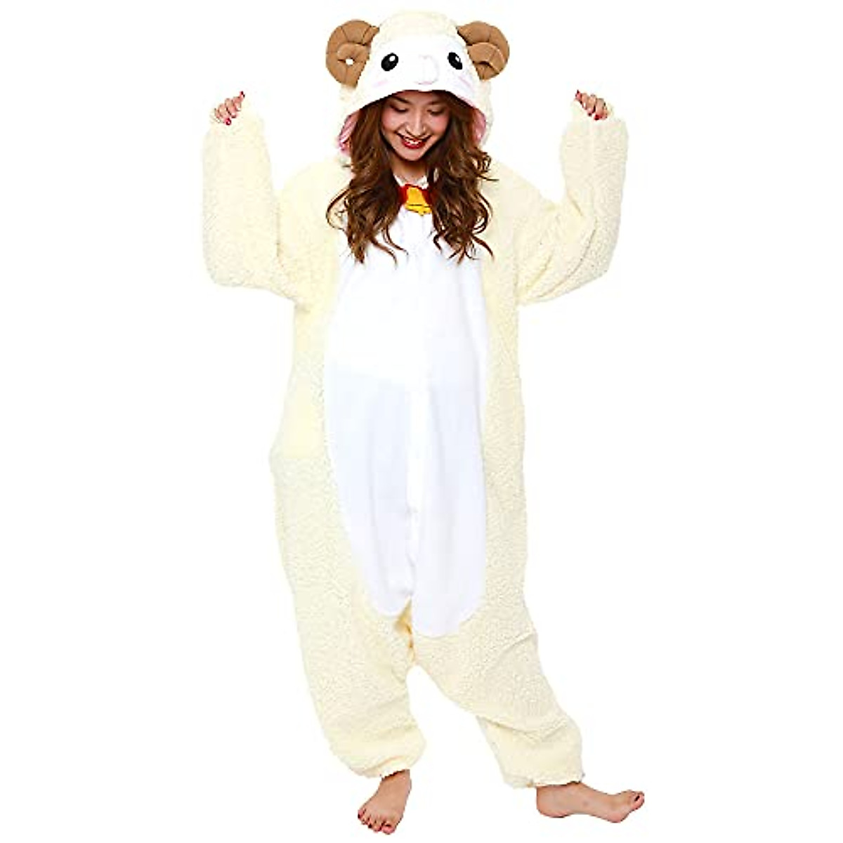 SAZAC Sheep Kigurumi Onesie Jumpsuit Halloween Costume