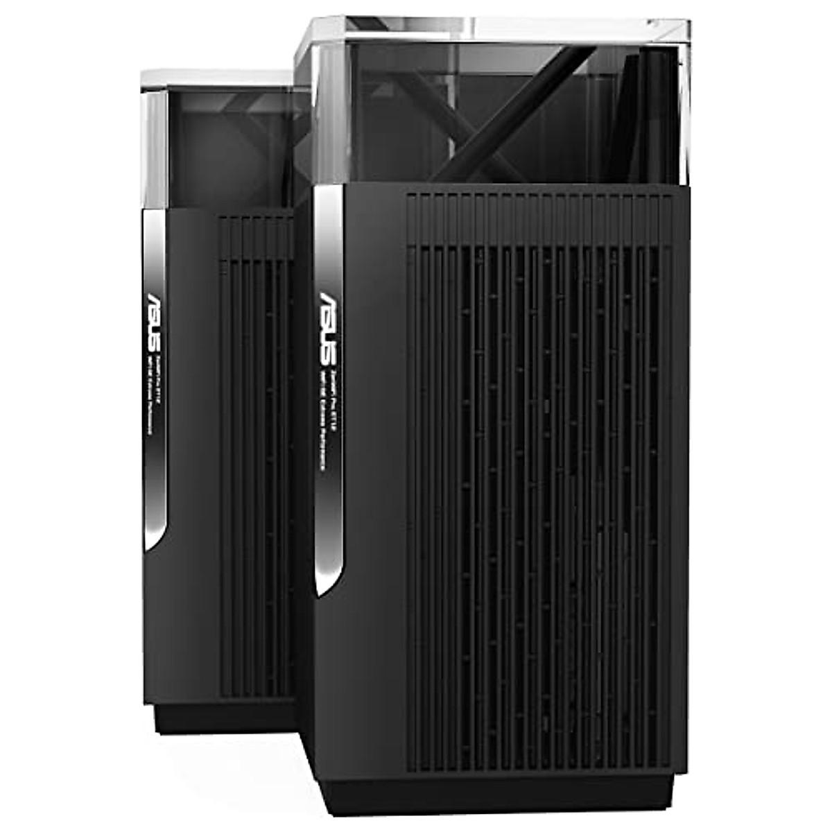 Asus ET12 AXE11000 Whole-Home Tri-Band Mesh WiFi 6E System Coverage up to 610 Sq. Mtr/6,000 Sq. ft.,11Gbps WiFi, 3 SSIDs, Free Security & Parental Controls, Dual 2.5G Ports LAN Aggregation 2 Pack